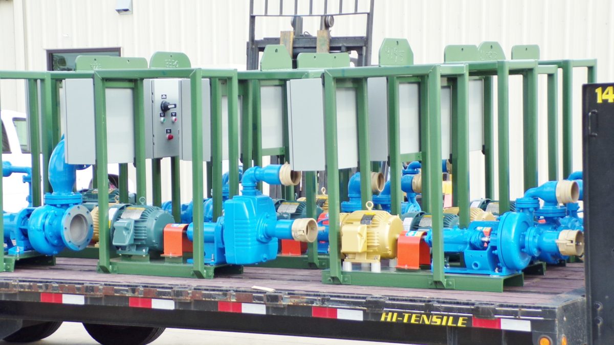Overhauling 14 flood damaged skids - Progressive Pumps