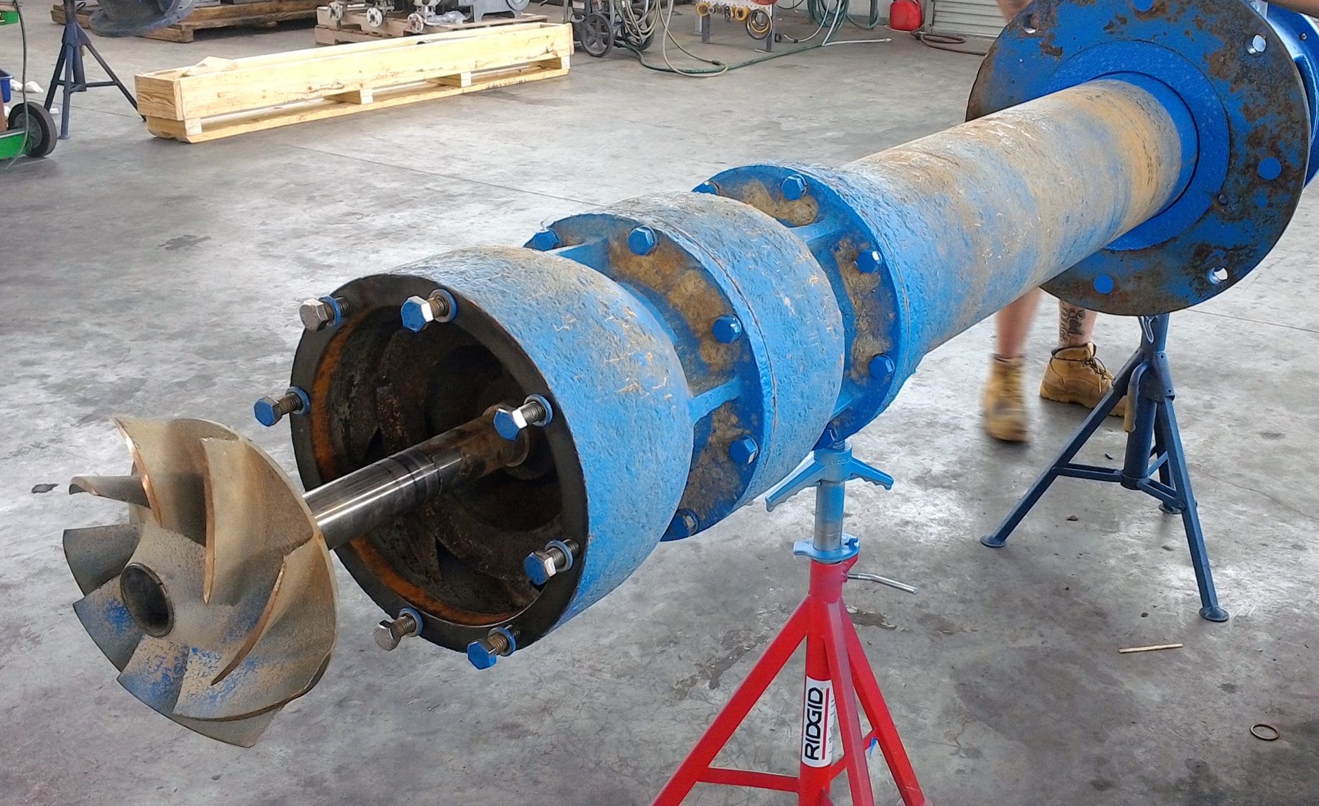 Emergency Repair of Byron Jackson Vertical Turbine Pump | Progressive Pumps